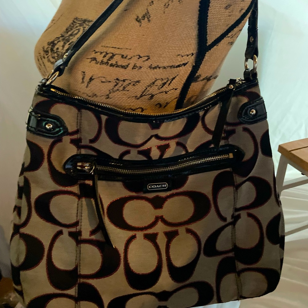 Coach Signature Leather Crossbody - Gem